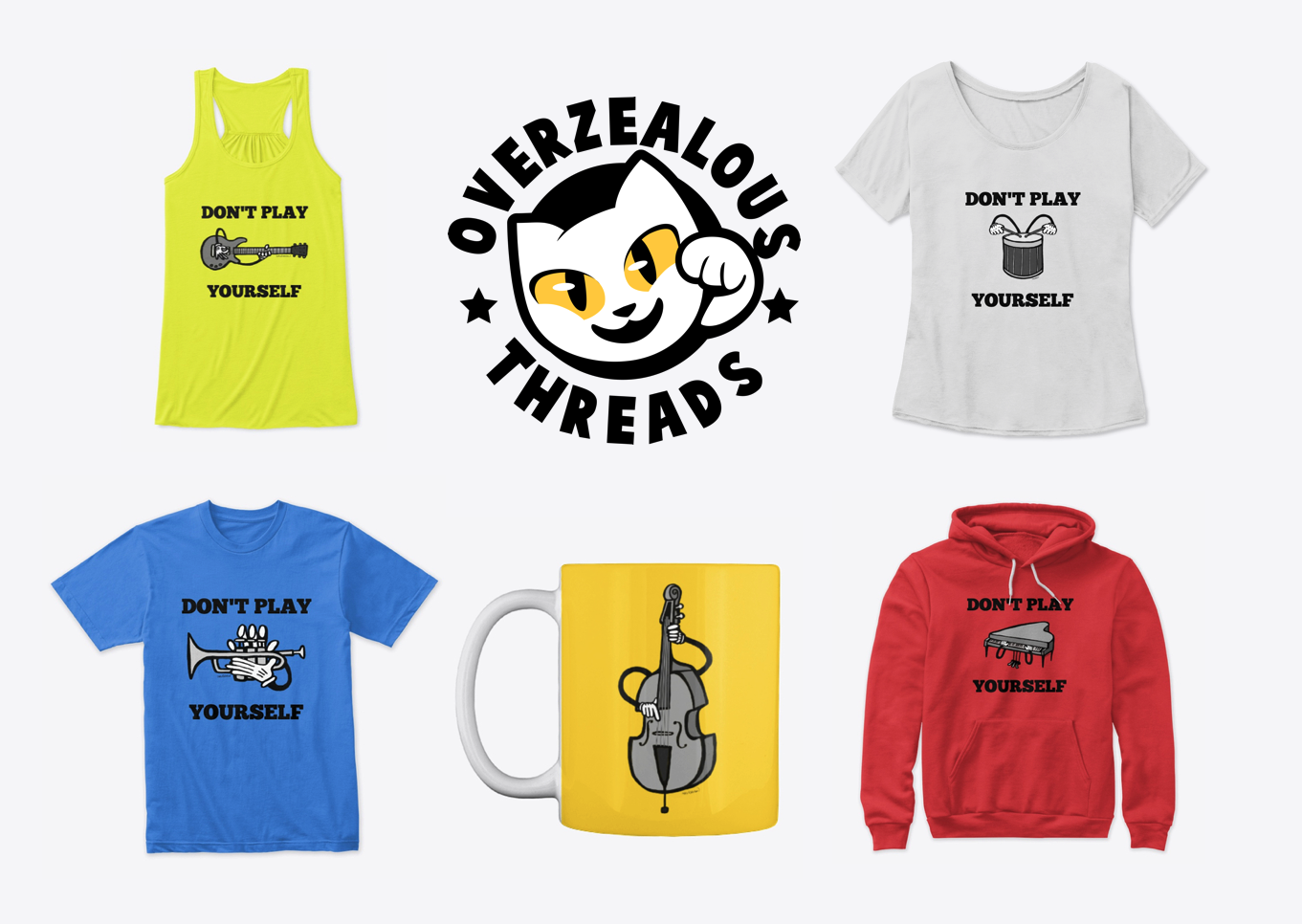 Announcing Overzealous Threads, My Punny Apparel Company | Erica ...